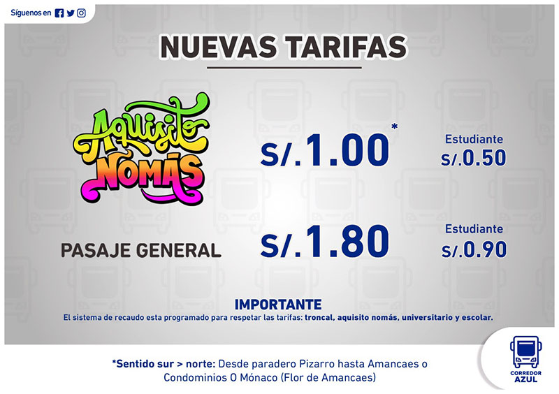CORREDOR AZUL – Disfruta la nueva experiencia de viajar en bus